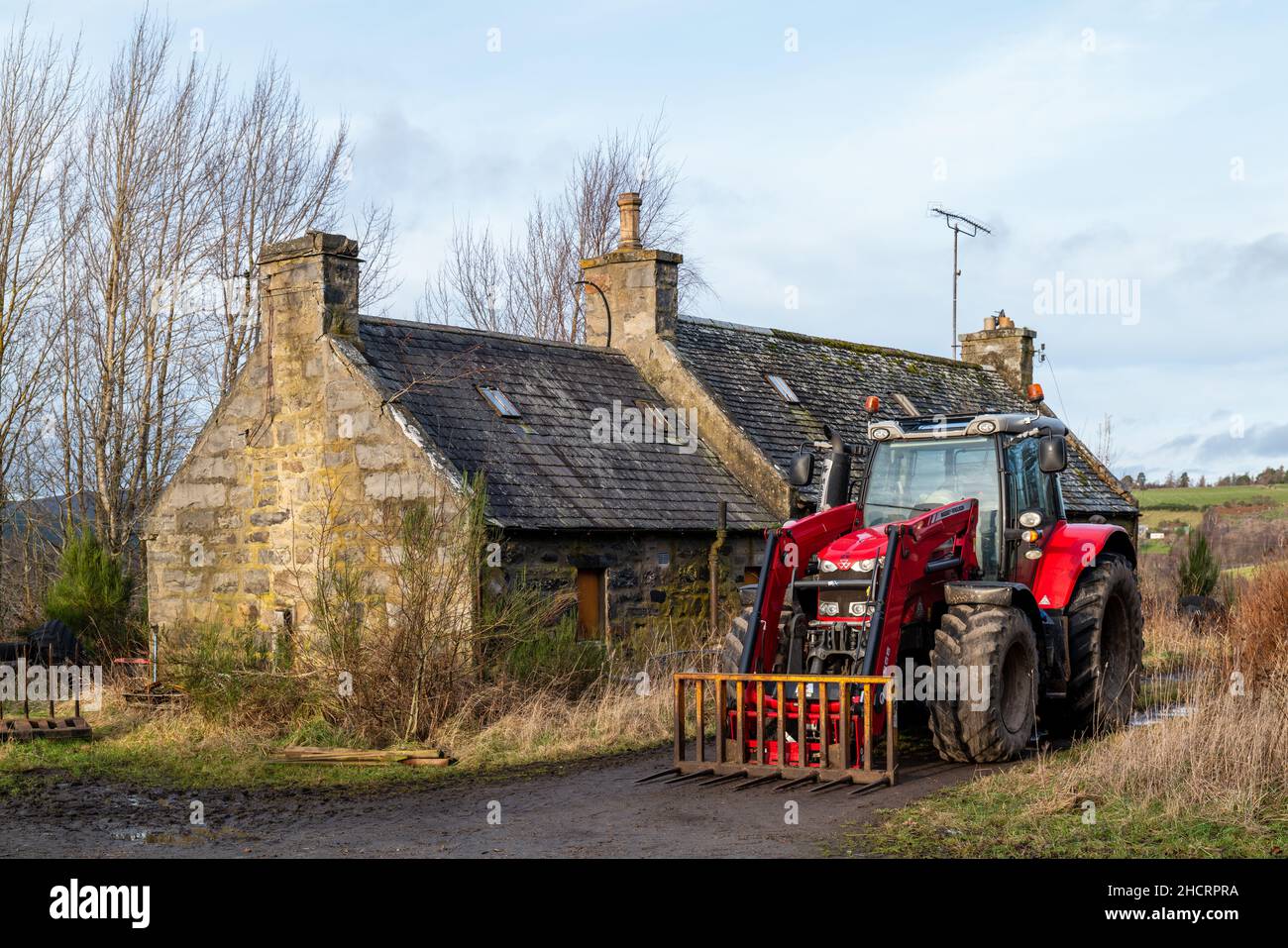 BALLINDALLOCH, MORAY, SCOTLAND - 30 DECEMBER 2021: This is a modern ...