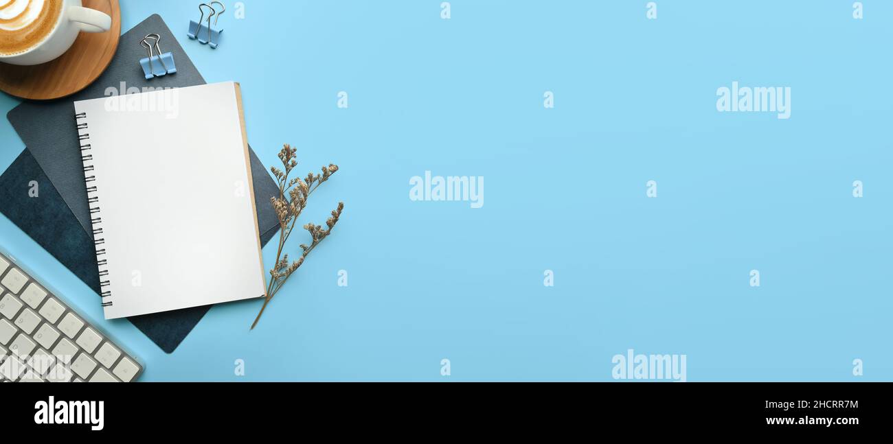 Flat lay, Minimal work space - Creative flat lay photo of workspace ...
