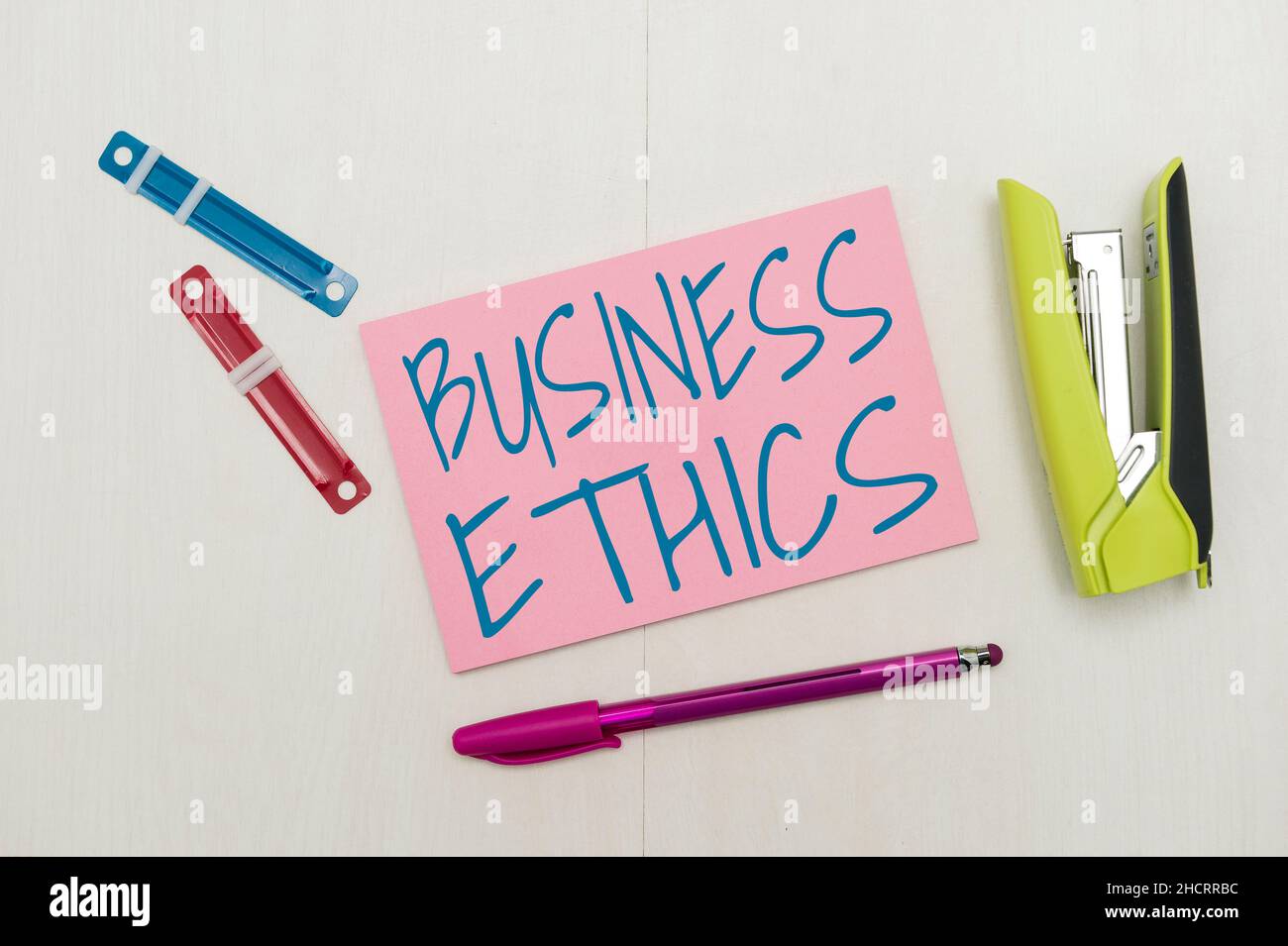 Text sign showing Business Ethics. Word Written on appropriate policies ...