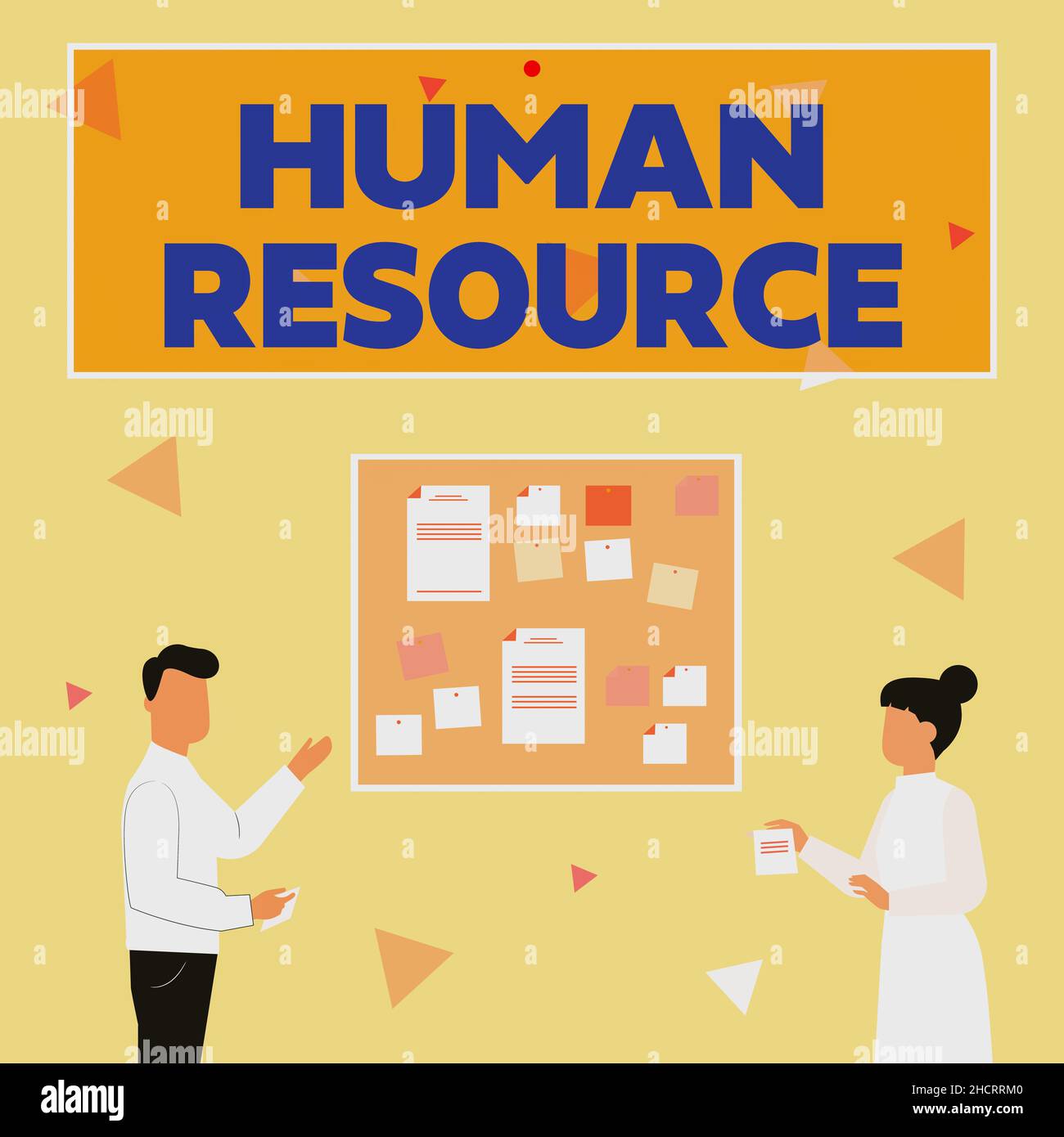 Text sign showing Human Resource. Business idea a critical department ...