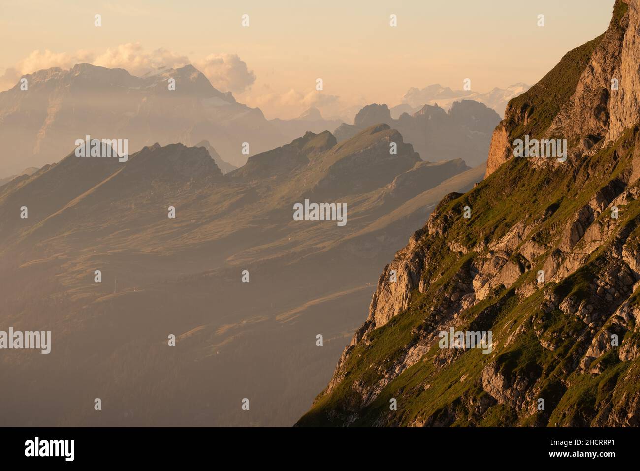 Swiss mountains - monumental rock formations in the Alps Stock Photo ...