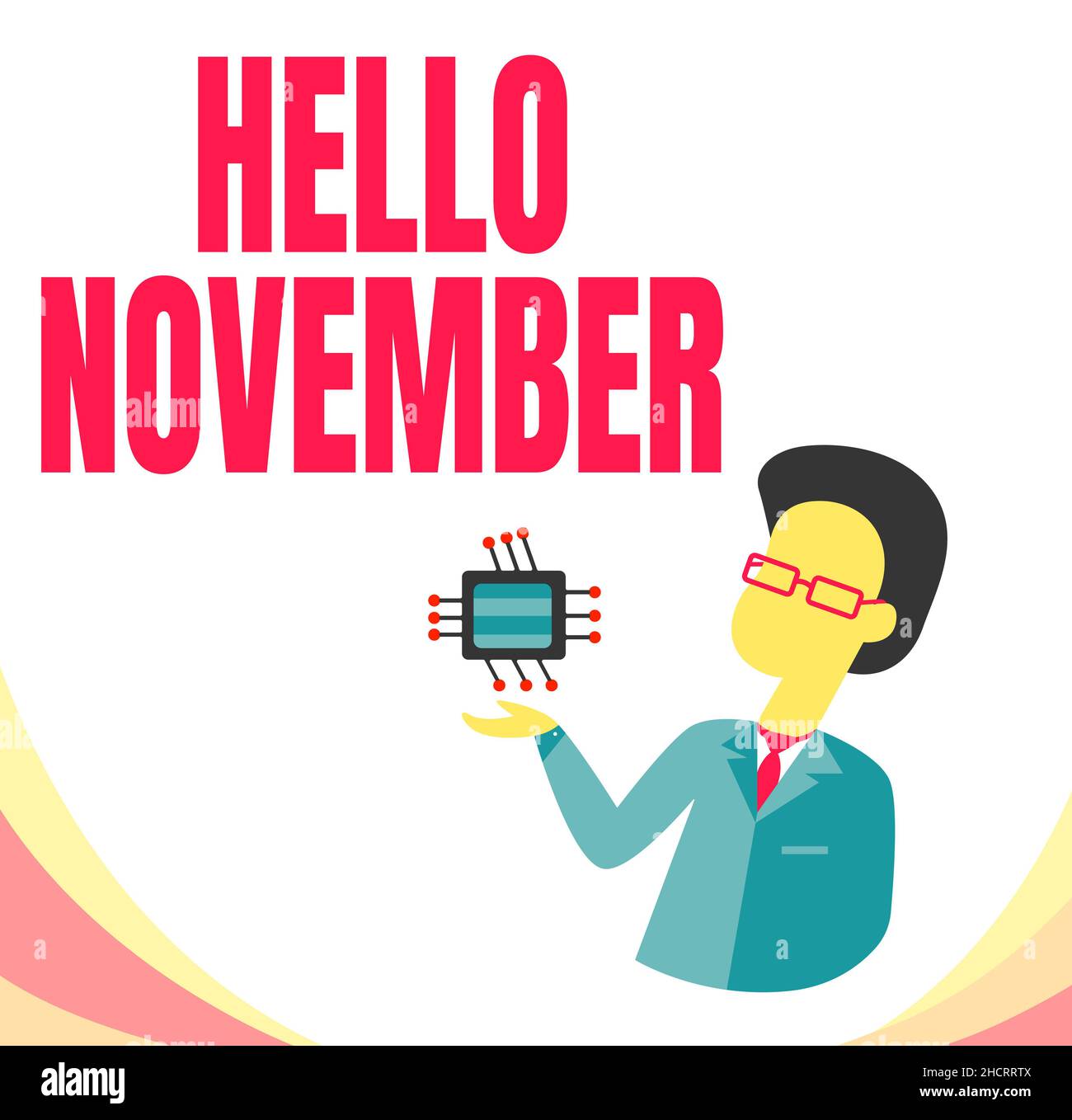 Inspiration showing sign Hello November, Business approach Welcome the ...