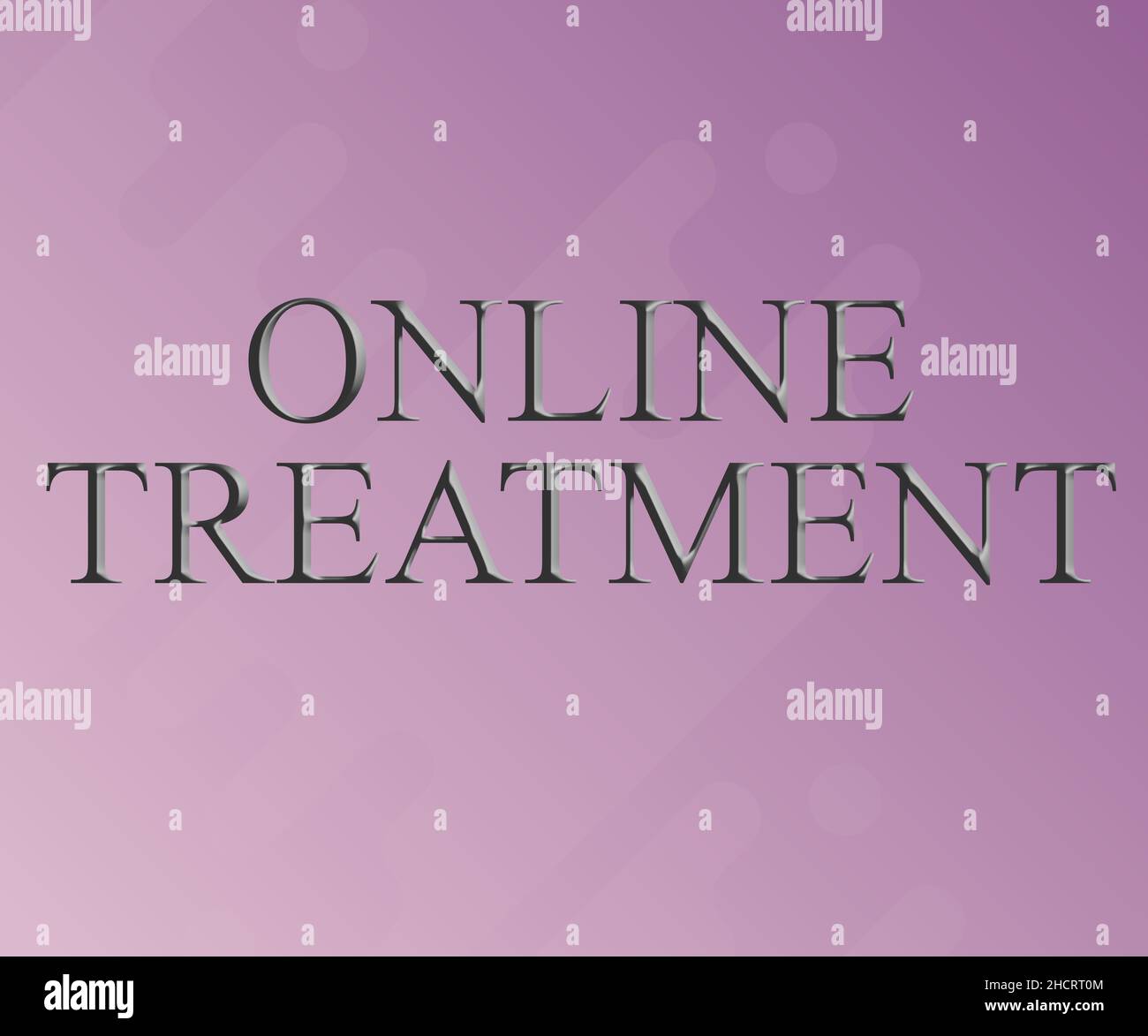 Hand writing sign Online Treatment, Word for providing mental health ...