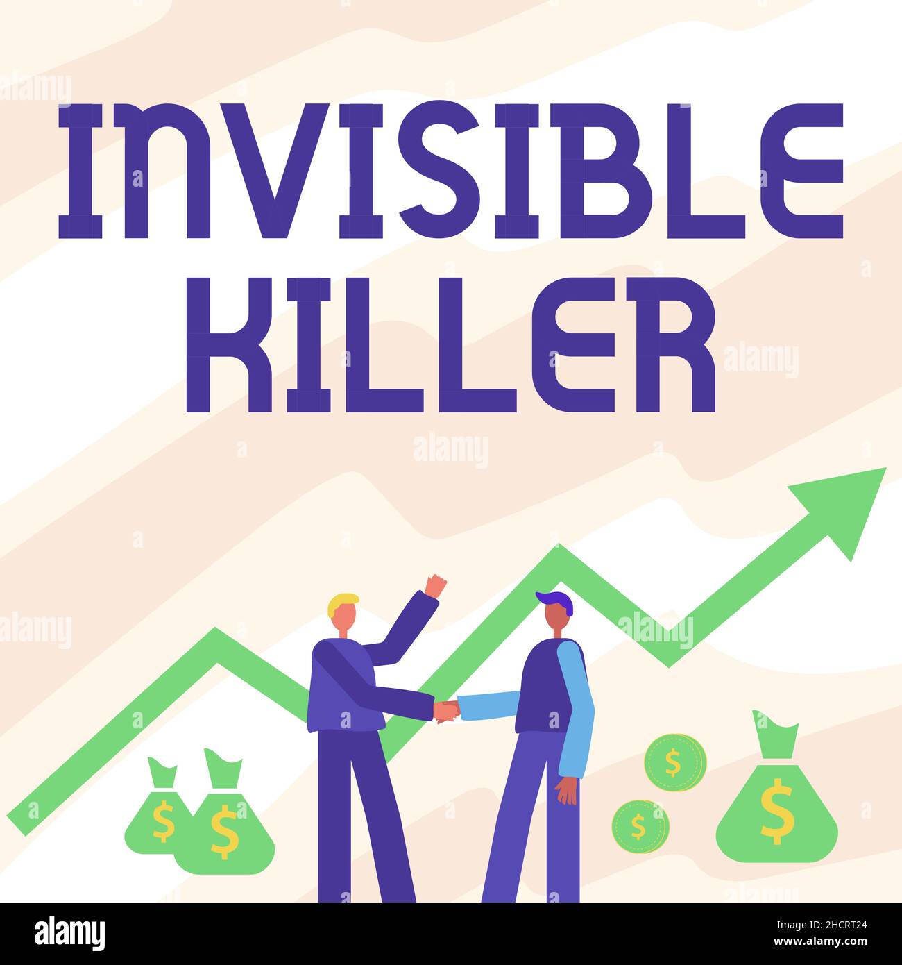 Sign displaying Invisible Killer, Internet Concept presence into the ...