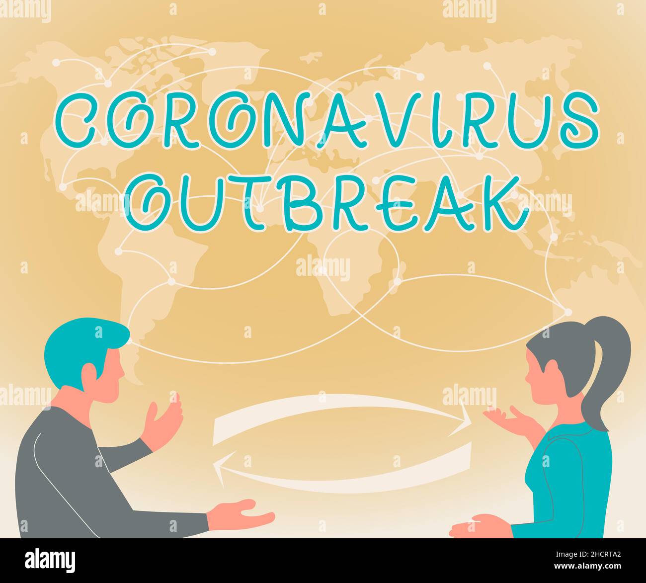Text showing inspiration Coronavirus Outbreak, Internet Concept ...
