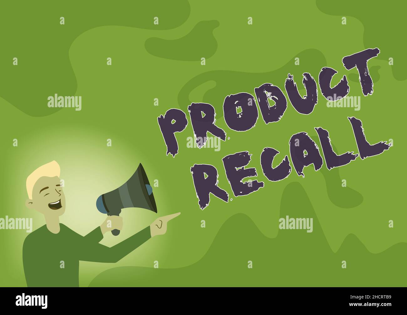 Text sign showing Product Recall, Conceptual photo request to return ...