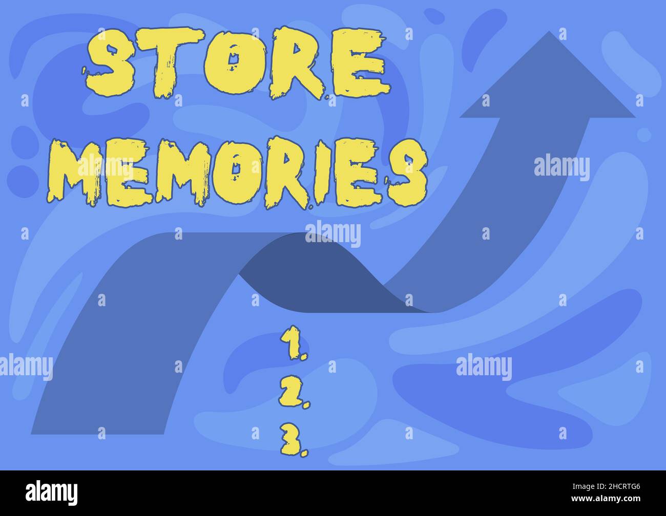 Hand writing sign Store Memories, Concept meaning a process of ...