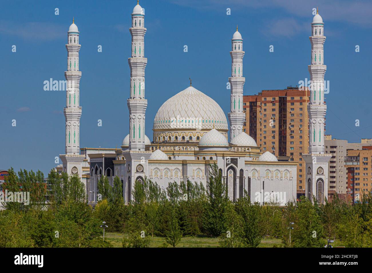 Hazrat Sultan Mosque in Astana now Nur-Sultan , capital of Kazakhstan ...