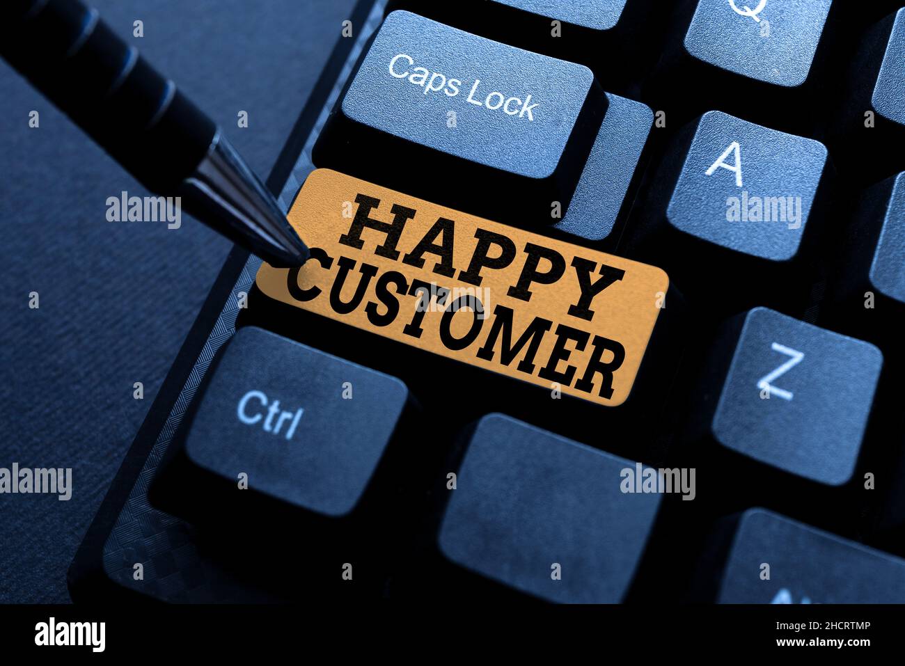 Inspiration showing sign Happy Customer. Business concept highest ...