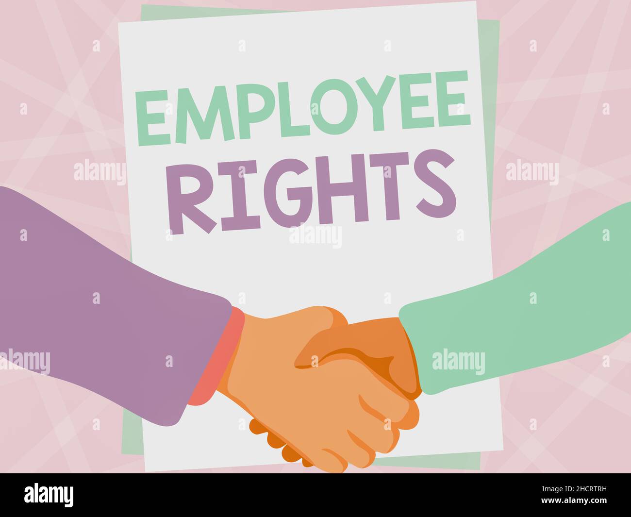 Text sign showing Employee Rights, Internet Concept All employees have ...