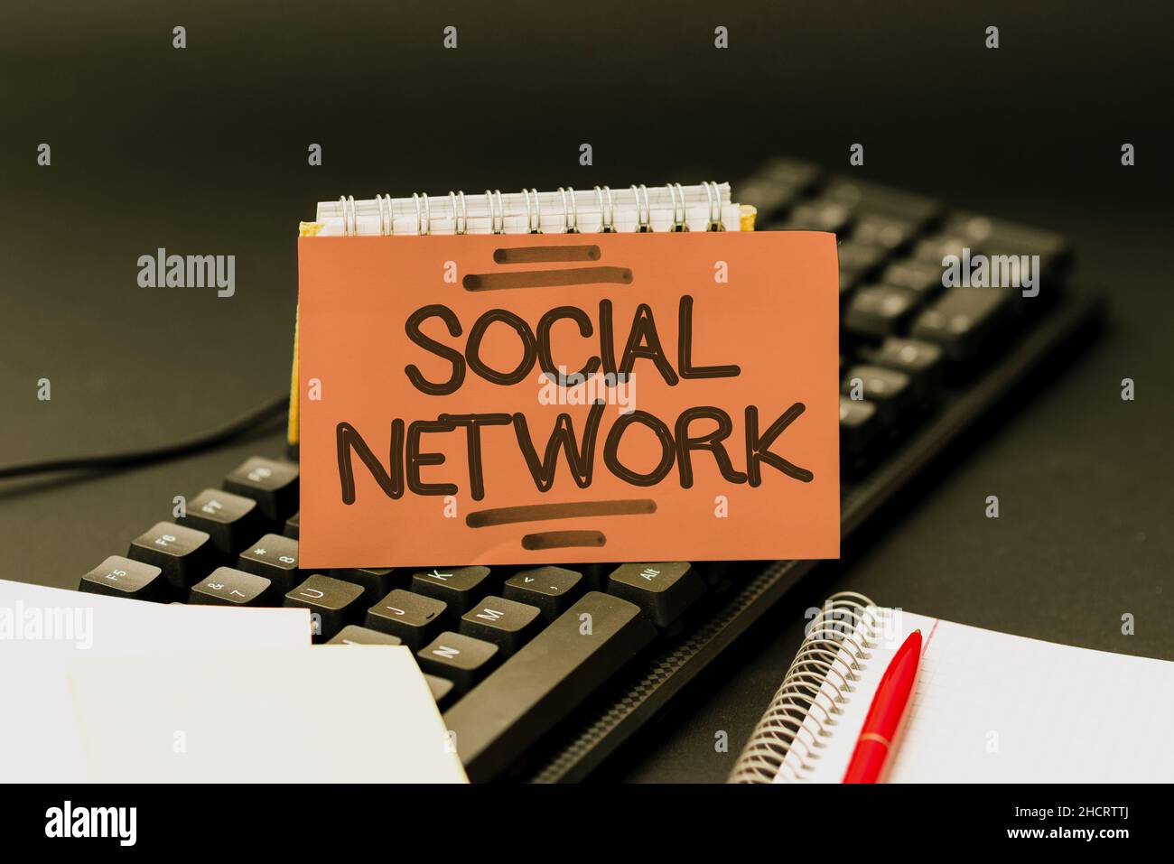 Text Caption Presenting Social Network Internet Concept Interactions