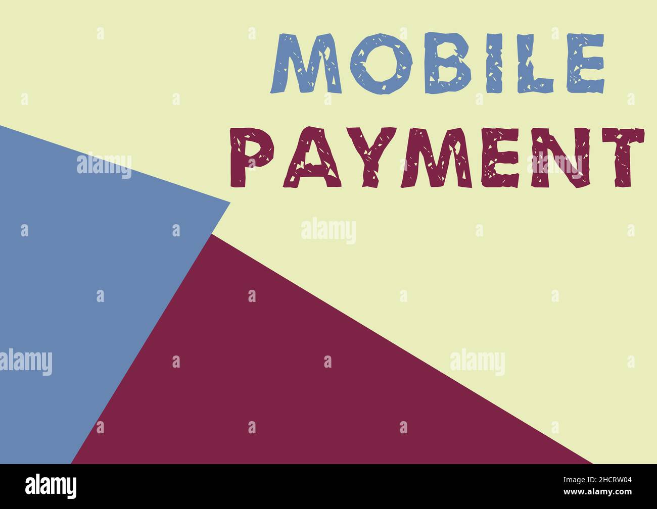 Sign displaying Mobile Payment, Business showcase Cashless Payment made ...