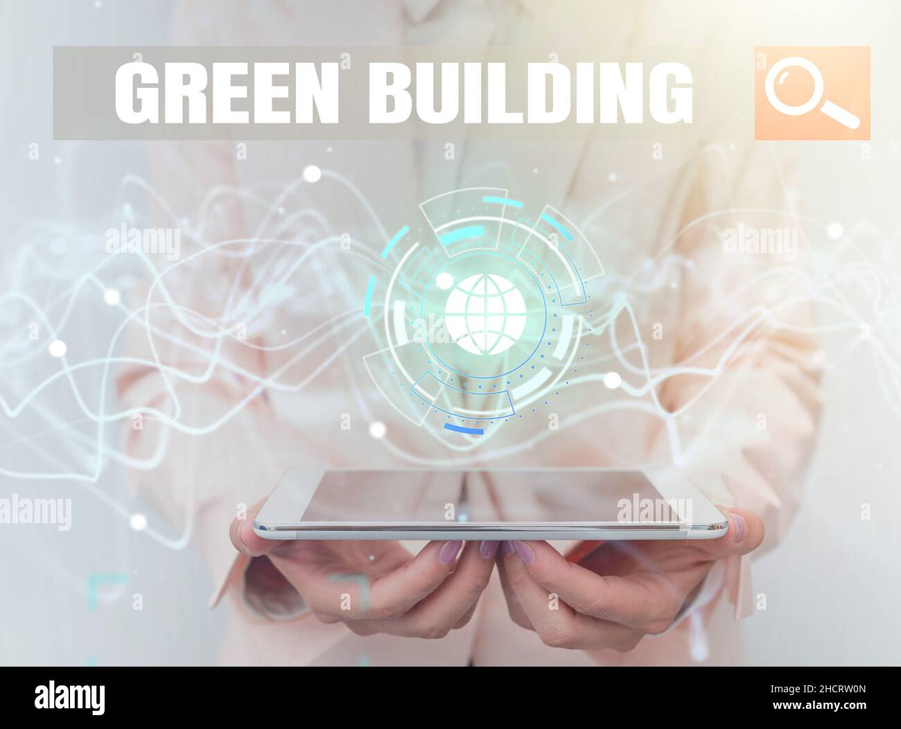 Text caption presenting Green Building, Concept meaning A structure ...