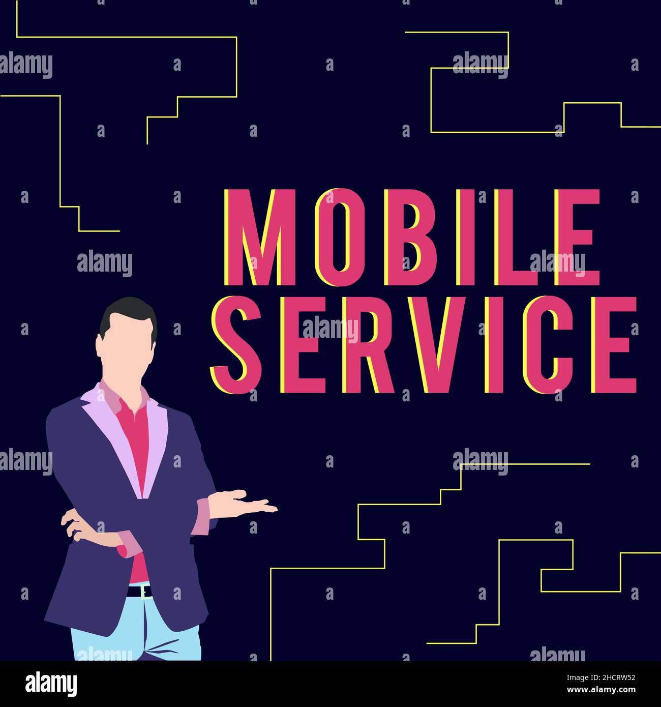 Inspiration showing sign Mobile Service, Word for Radio communication ...