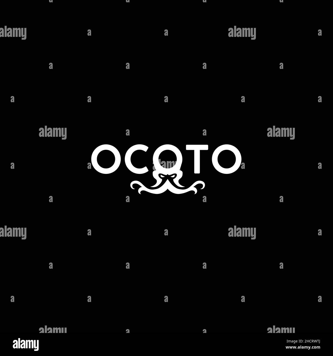 Outline letter logo minimalist Black and White Stock Photos & Images ...
