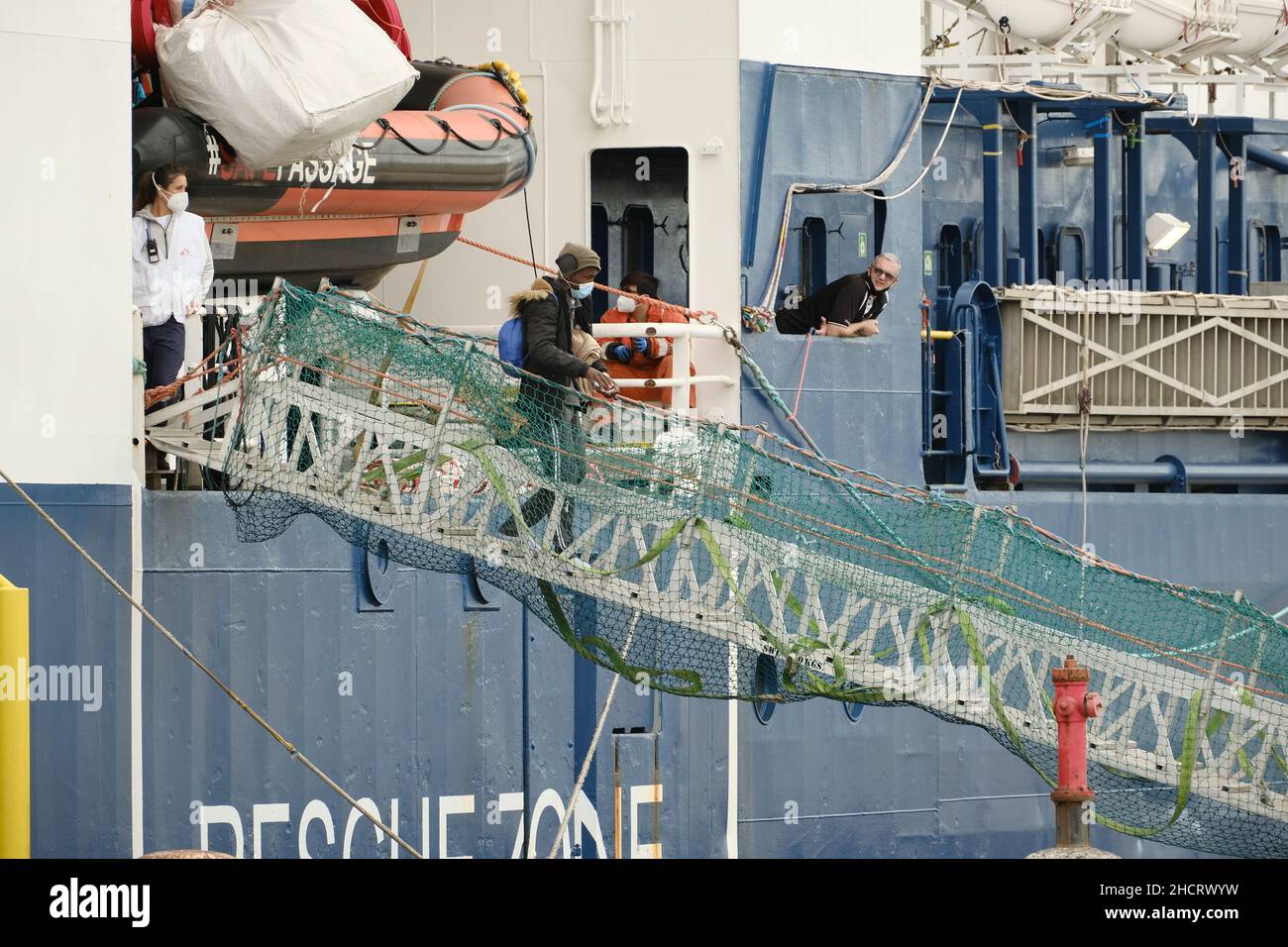 Augusta, Sicily, Italy, 29 December The humanitarian rescue ship Geo ...