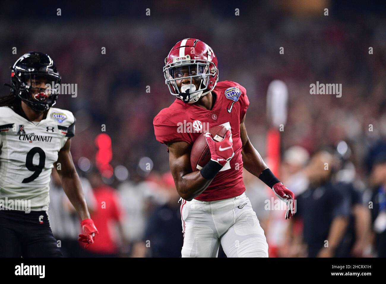 Alabama Crimson Tide wide receiver Ja'Corey Brooks catches a pass for a ...