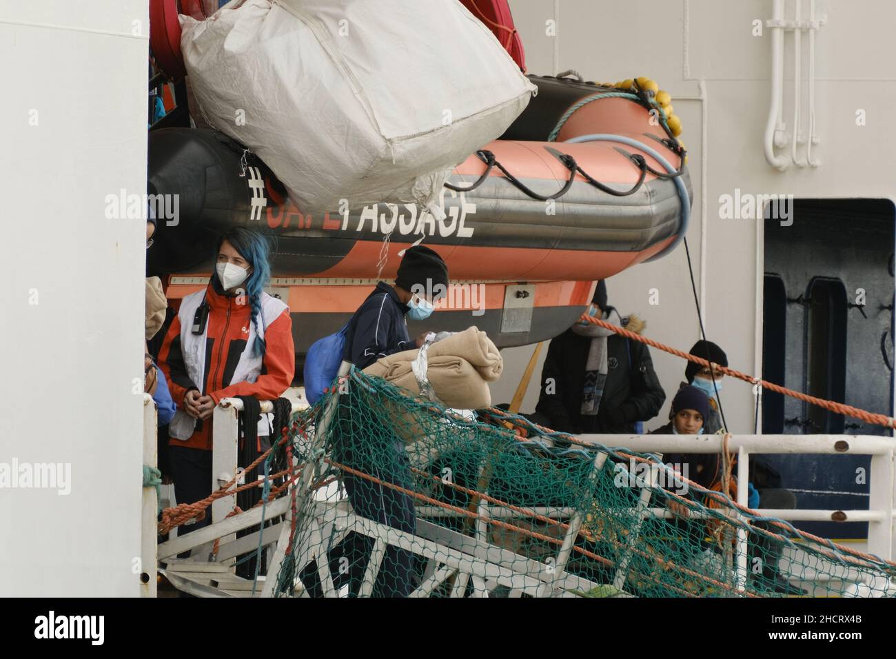 Augusta, Sicily, Italy, 29 December The humanitarian rescue ship Geo ...