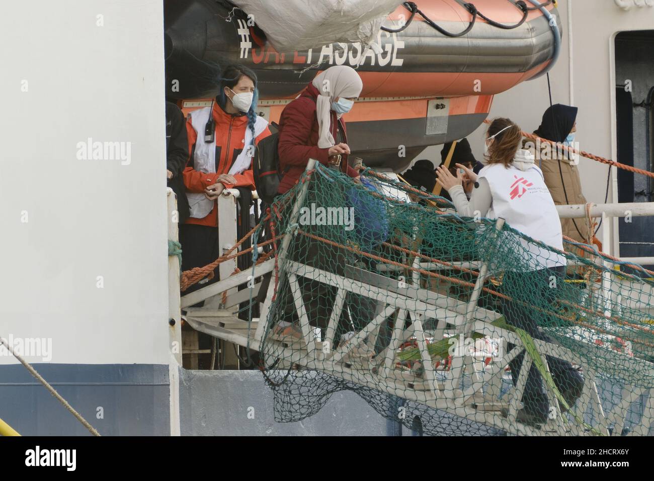Augusta, Sicily, Italy, 29 December The humanitarian rescue ship Geo ...