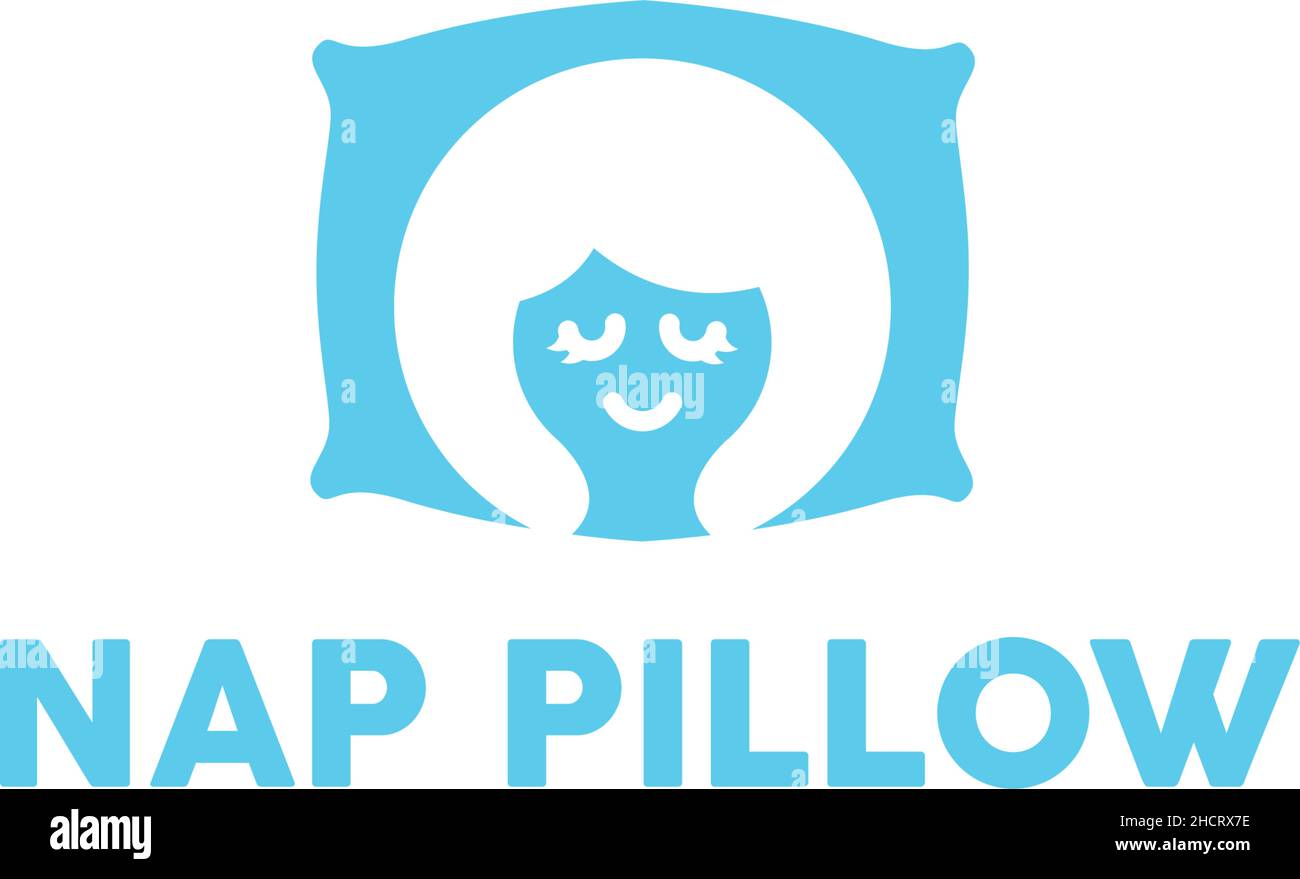 Minimalist simple design NAP PILLOW logo design Stock Vector Image ...
