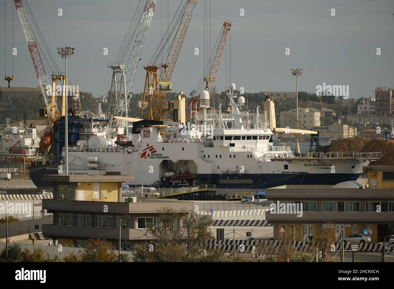 Augusta, Sicily, Italy, 29 December The humanitarian rescue ship Geo ...