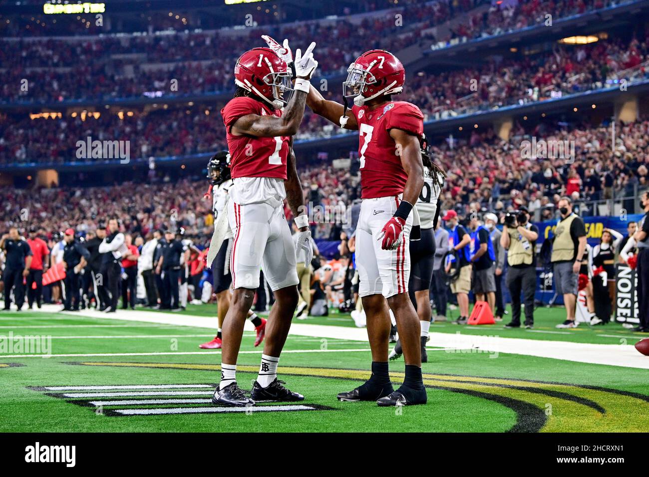 Alabama Crimson Tide wide receiver Ja'Corey Brooks catches a pass for a ...
