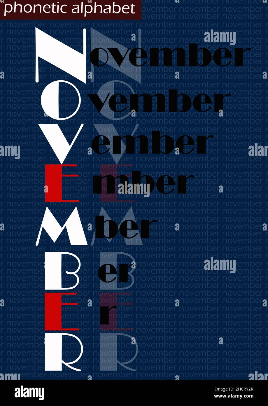 N (november) wallpaper background phonetic alphabet design for ...