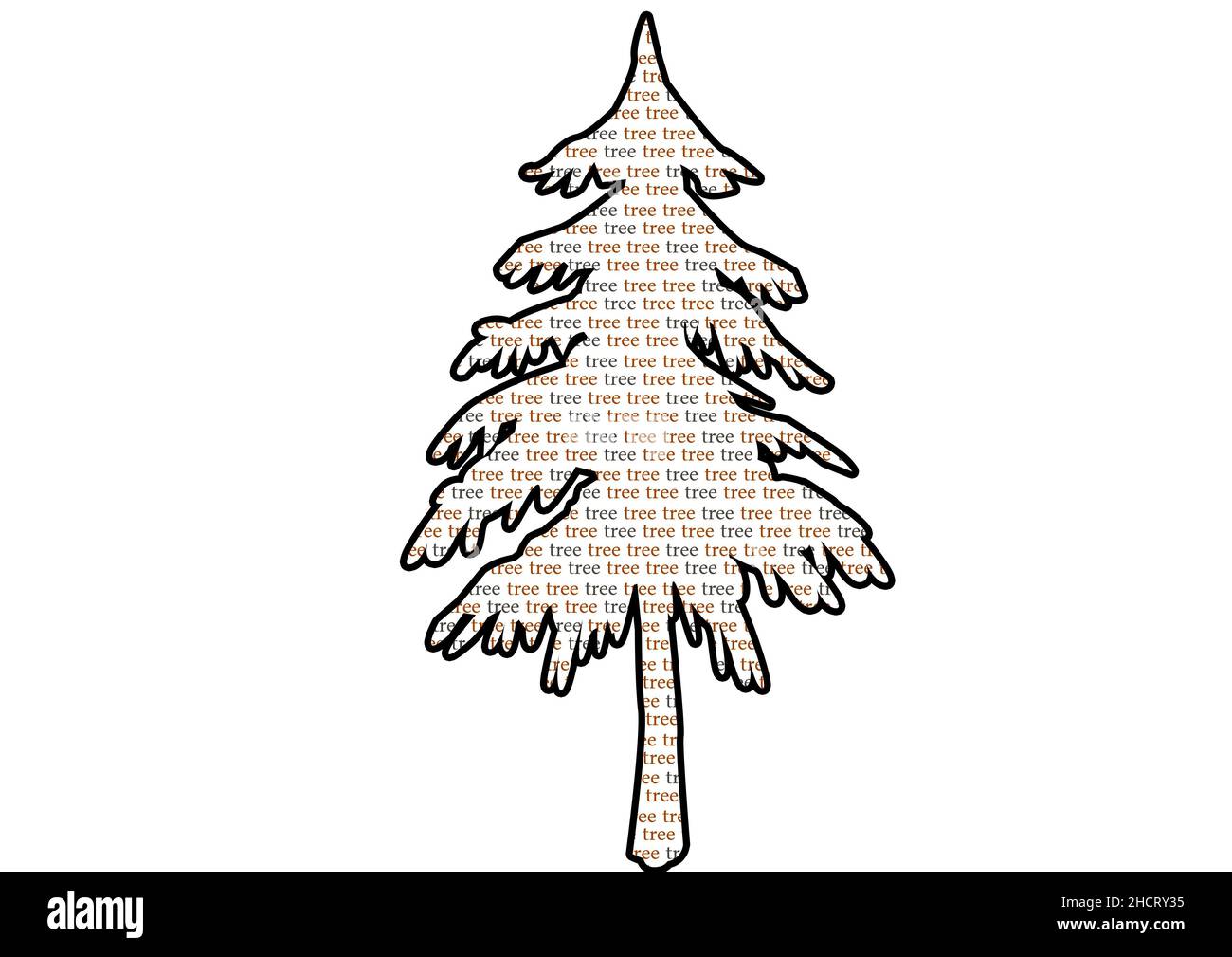 Word christmas shape christmas tree hi-res stock photography and images ...