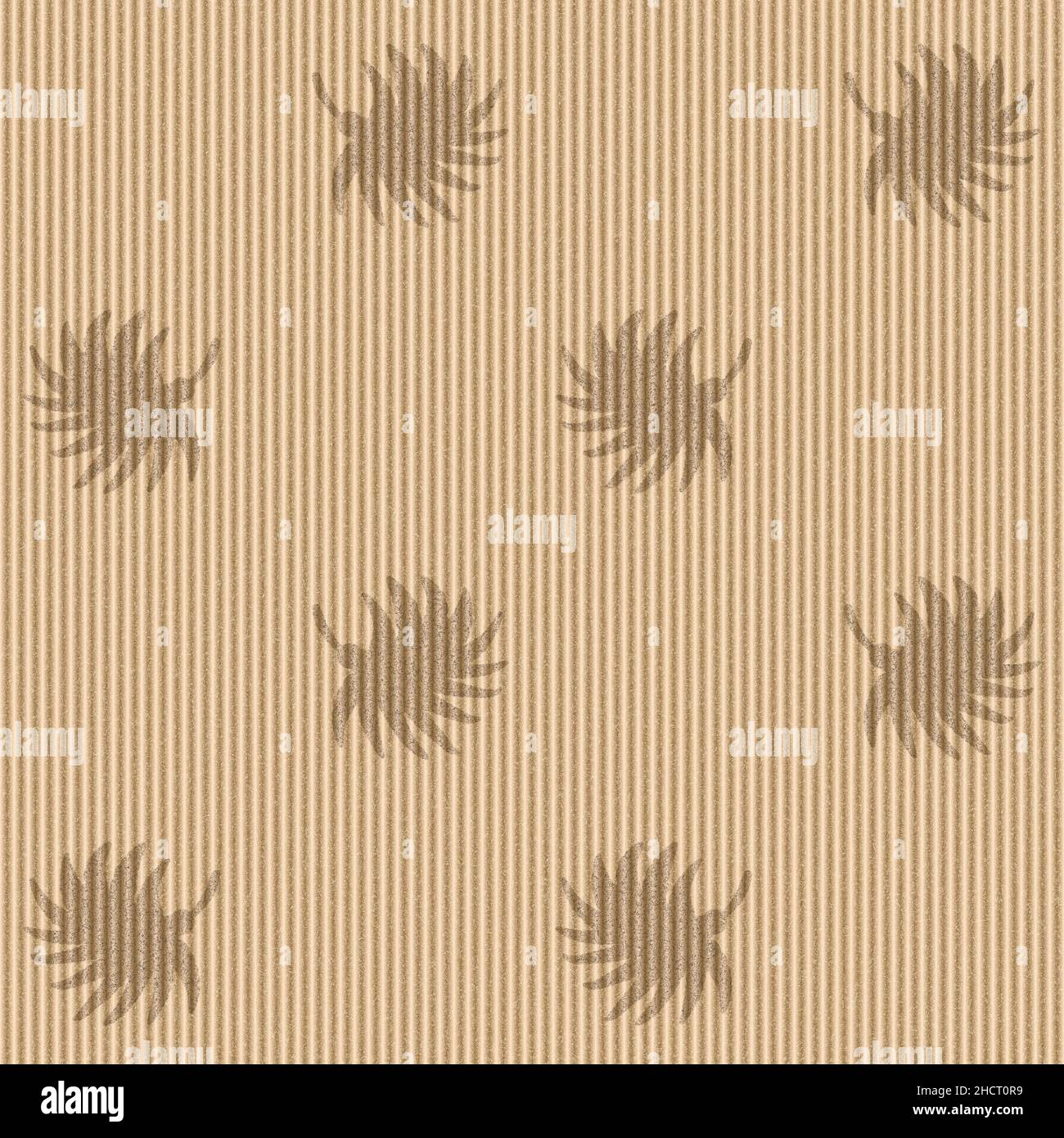 Ecru recycled corrugated pulp card paper texture. Ribbed plain neutral ...