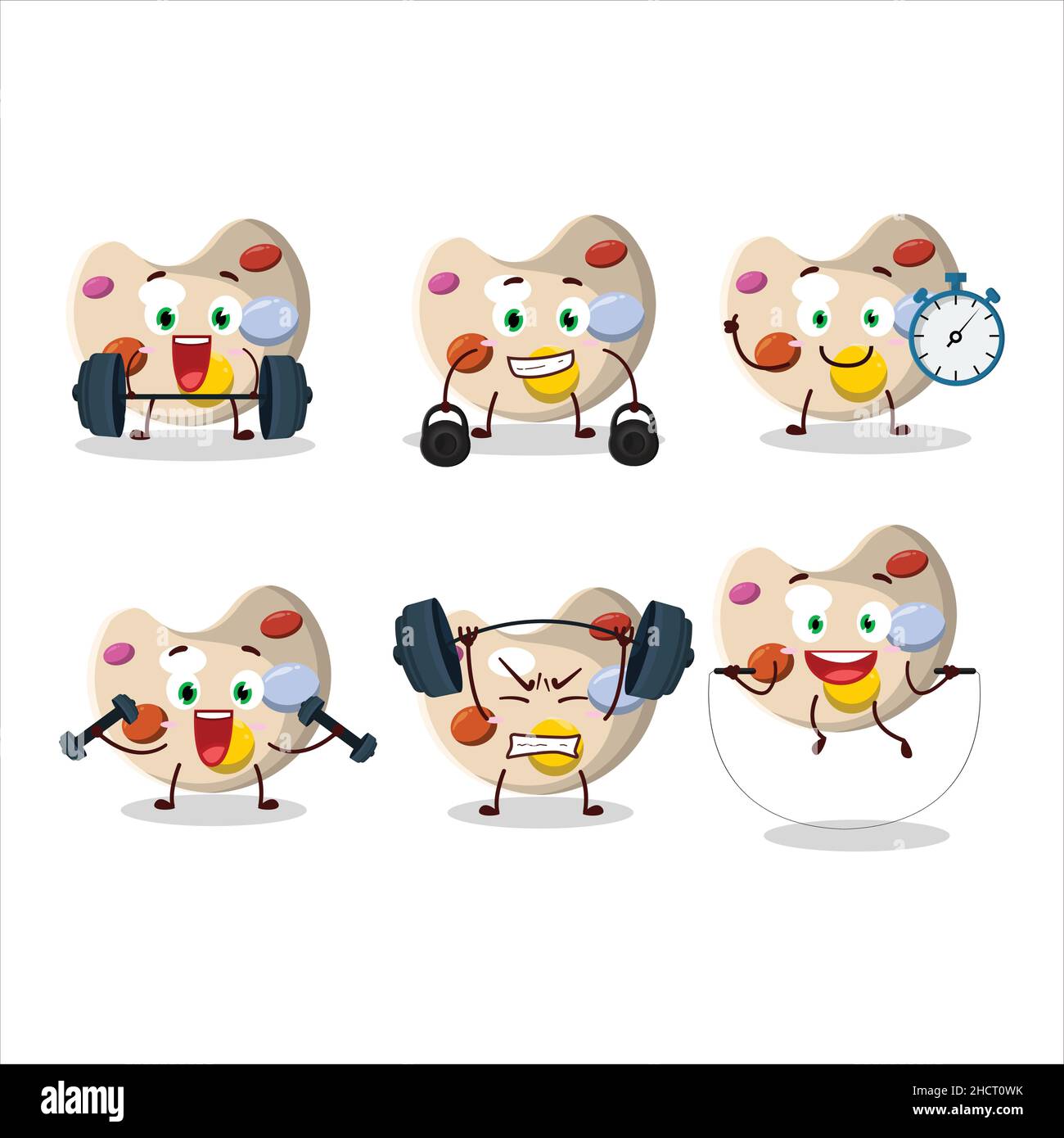 A healthy paint palette cartoon style trying some tools on Fitness ...