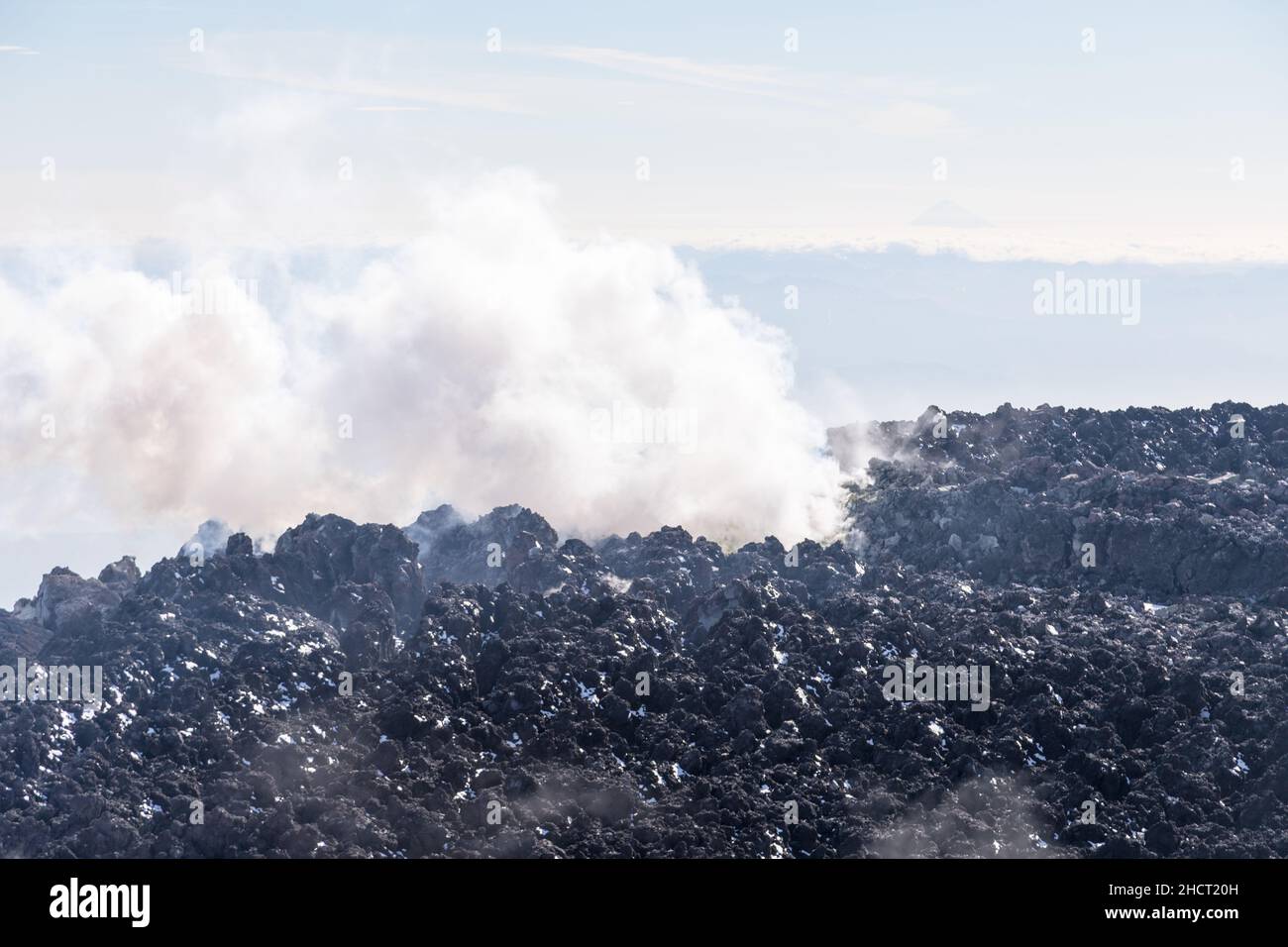 Avachinsky volcano, Kamchatka peninsula, Russia. An active volcano ...