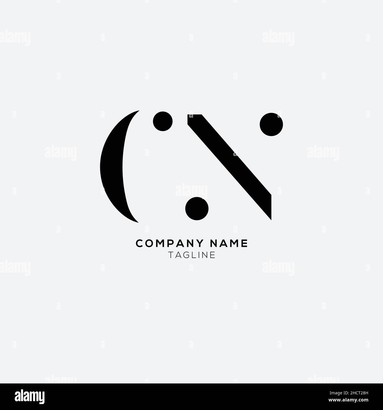 Creative modern CN Letter Business Logo Design Alphabet Icon Vector ...