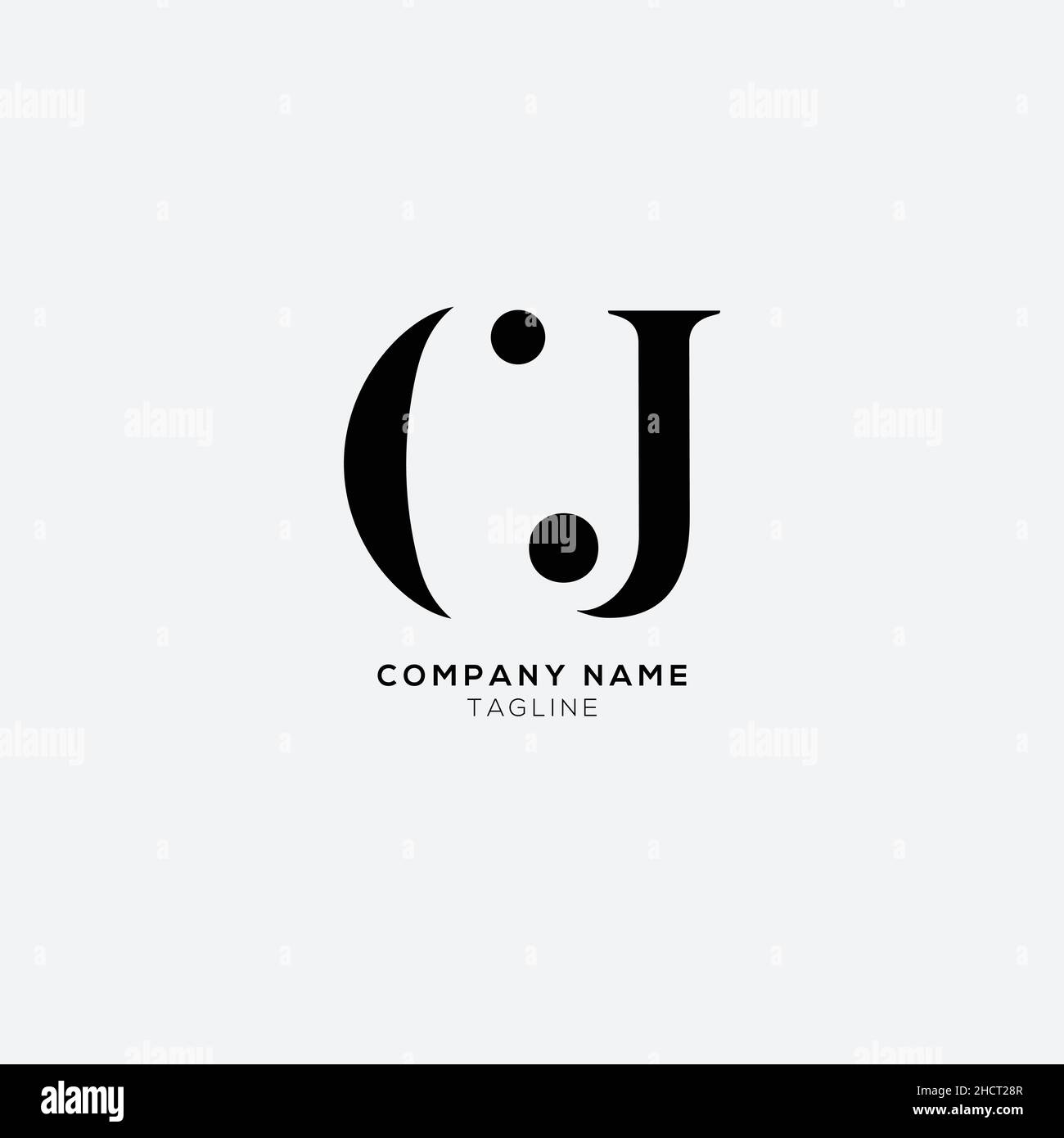 Creative modern CJ Letter Business Logo Design Alphabet Icon Vector ...