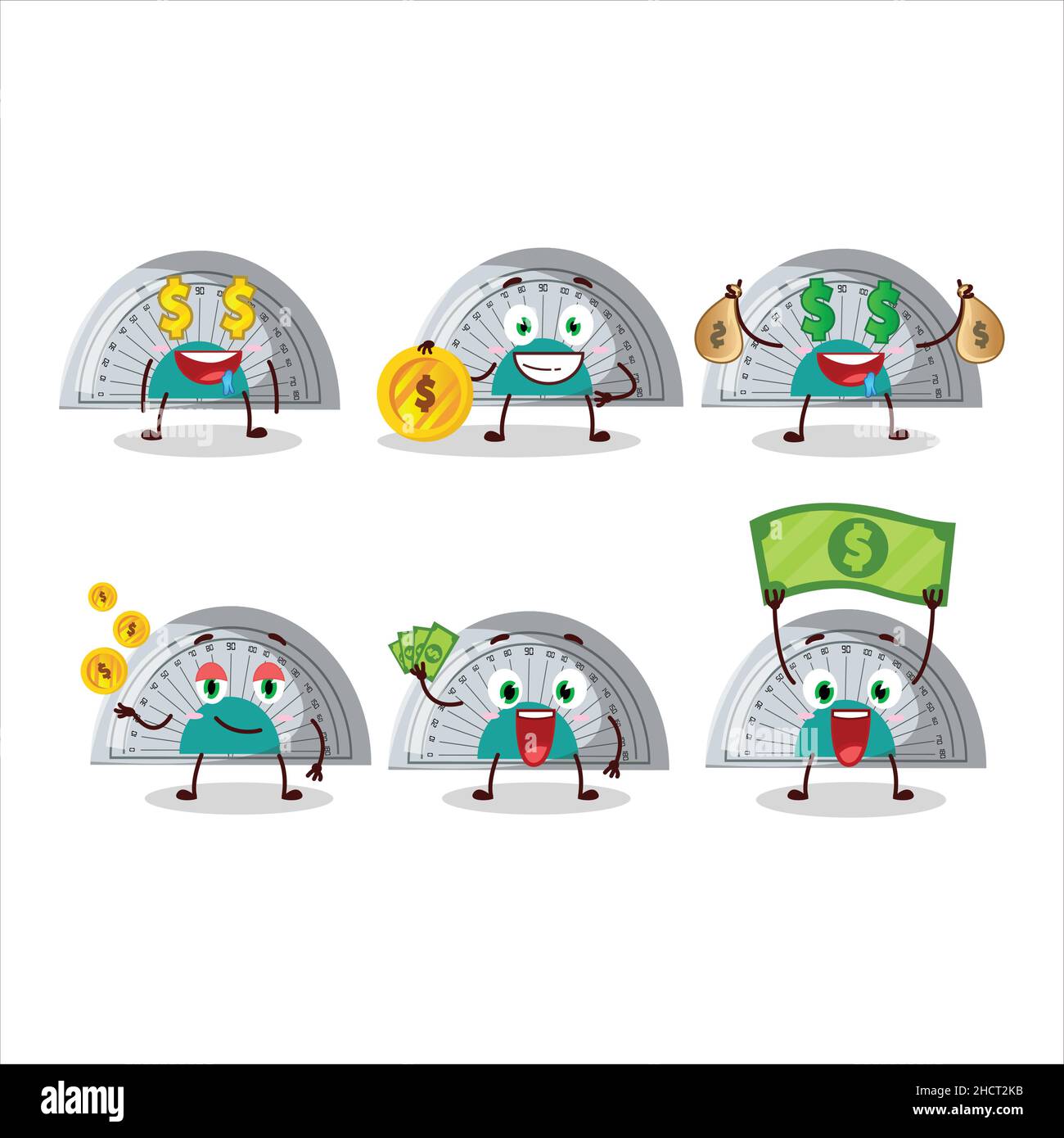 Ruler and coins Stock Vector Images - Alamy