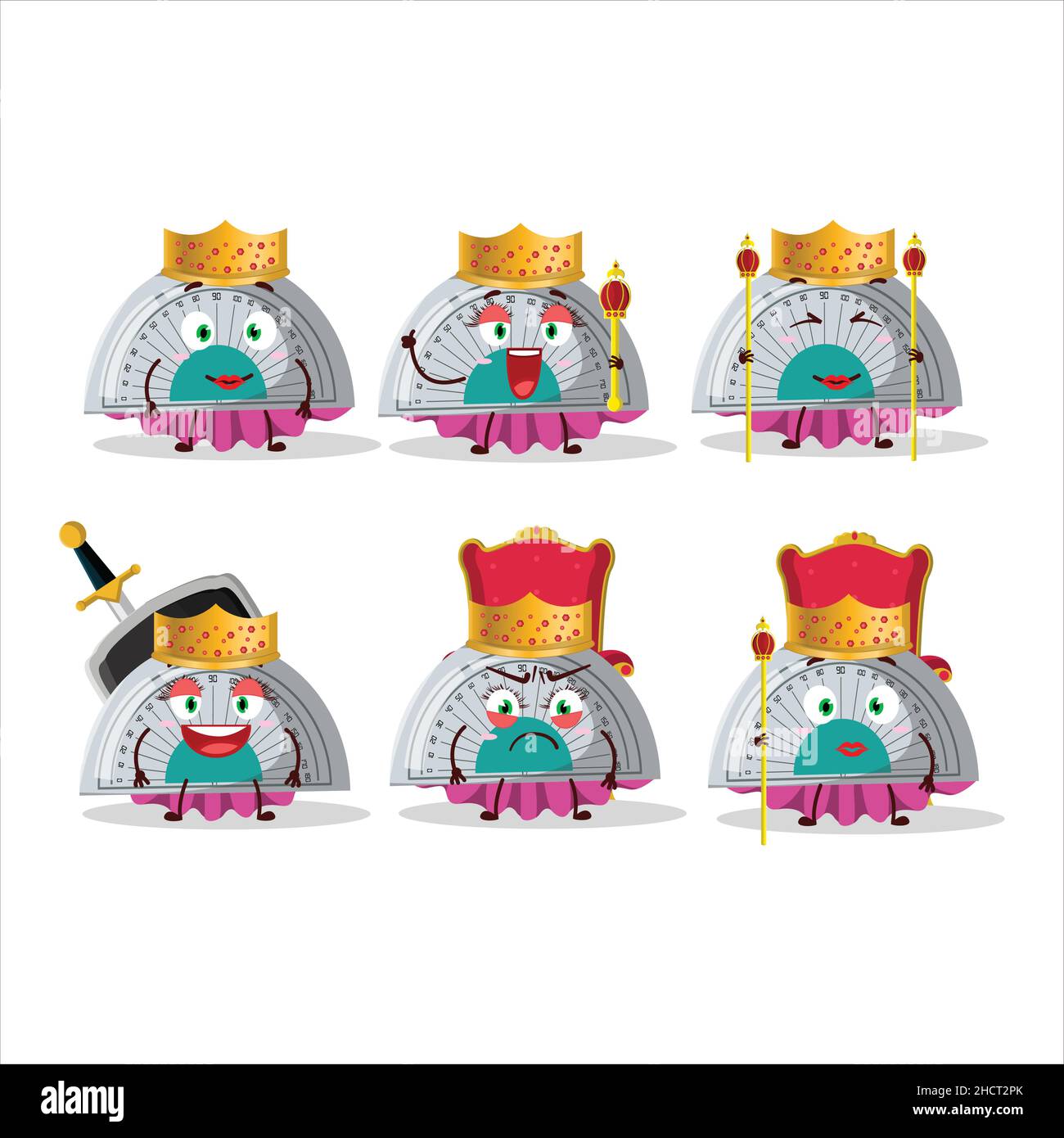 Queen and her magic clothes cartoon of white arc ruler wearing tiara ...