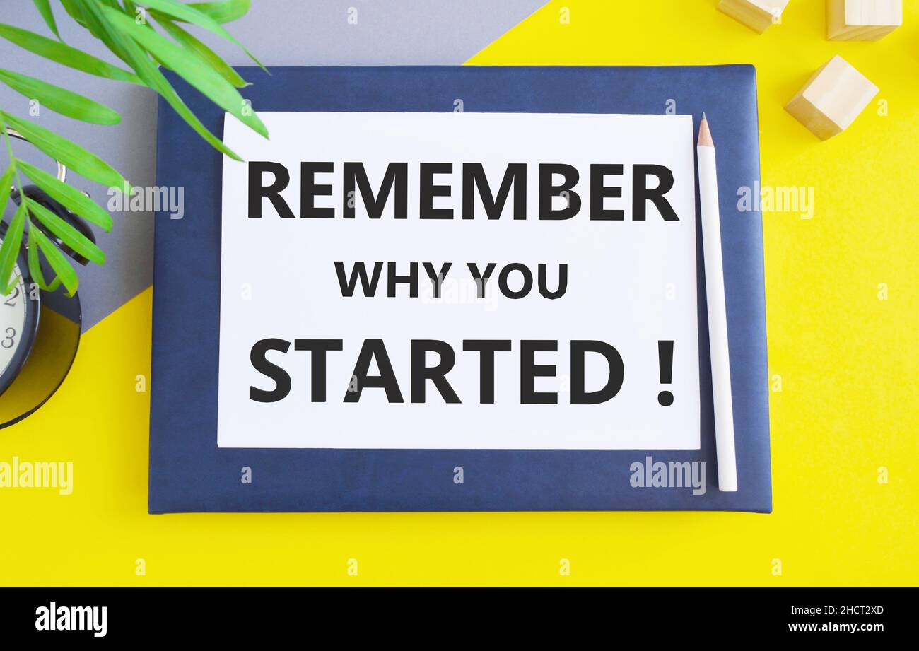 Remember why you started hi-res stock photography and images - Alamy
