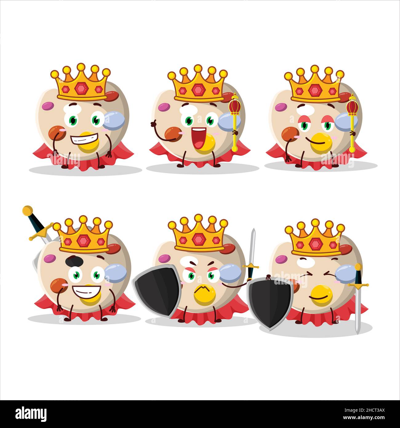 A Charismatic King paint palette cartoon character wearing a gold crown ...