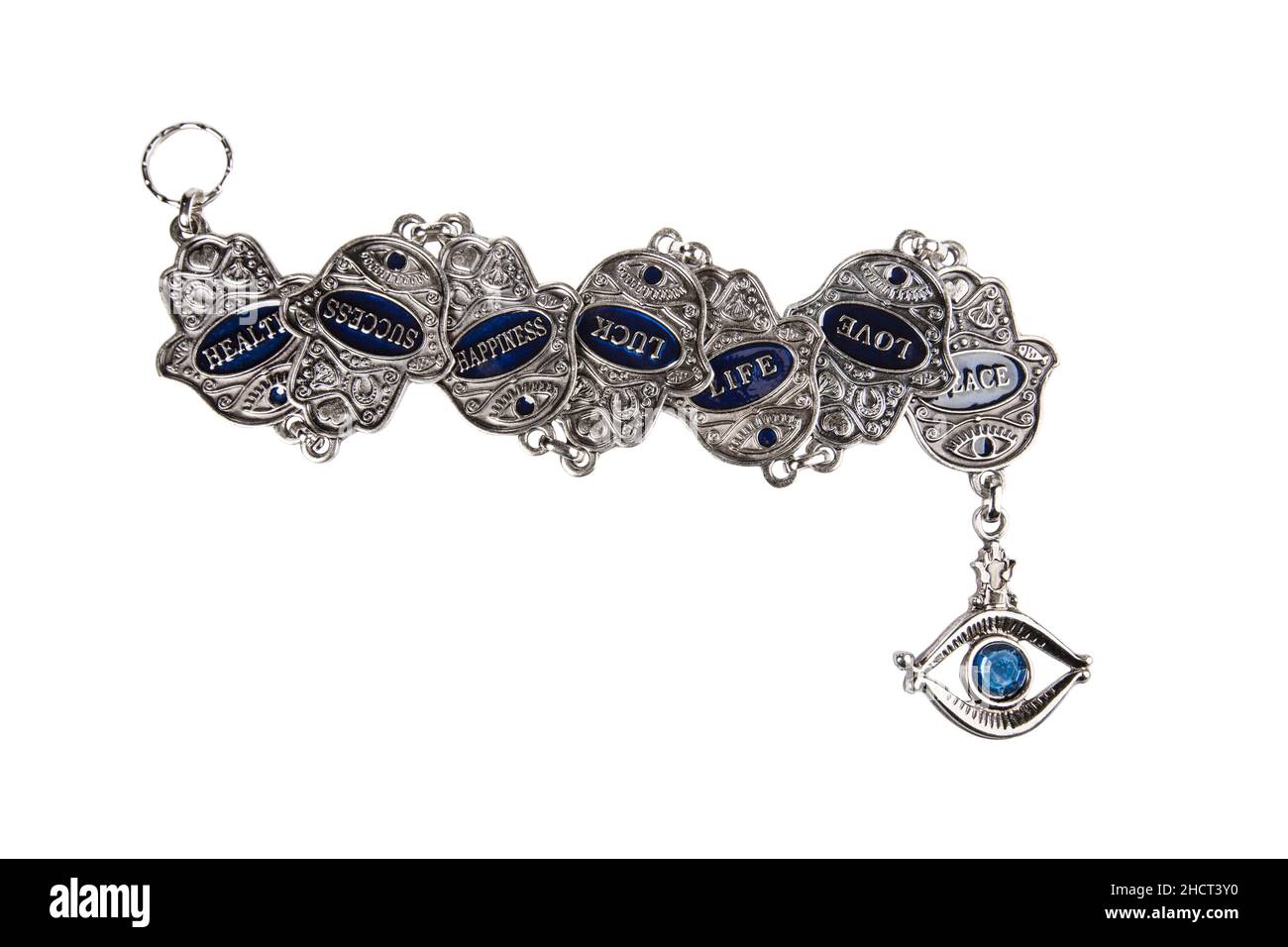Metal hamsa for blessing isolated on white background Stock Photo - Alamy