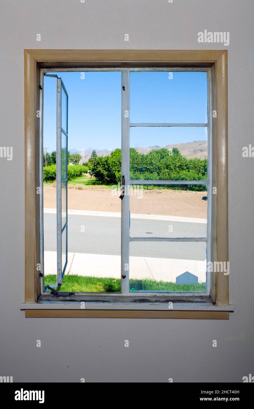 Images of residential windows showing the originally installed, poorly ...