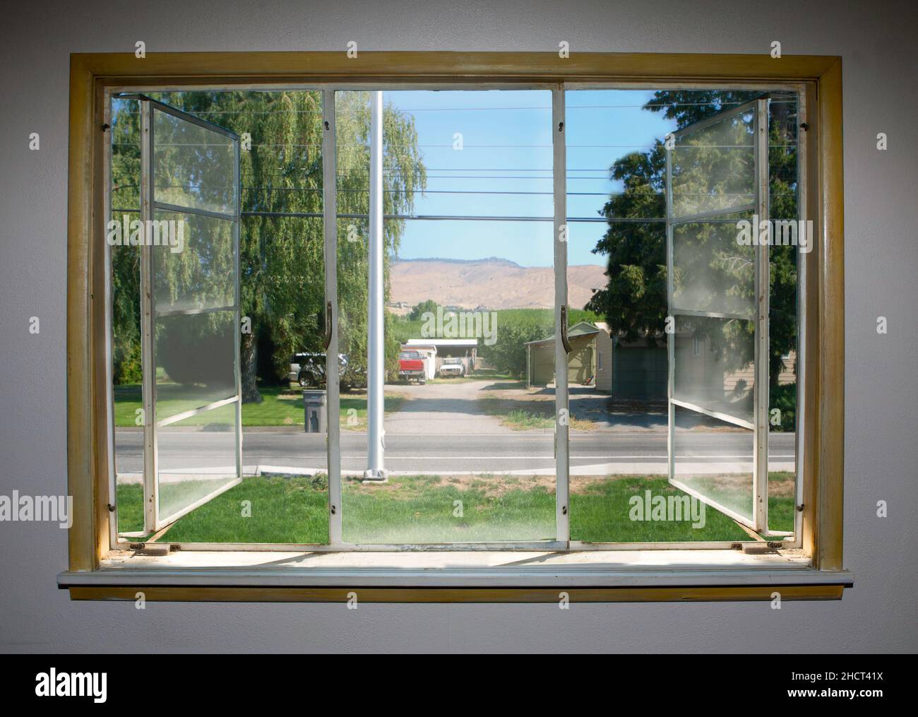 Images of residential windows showing the originally installed, poorly ...