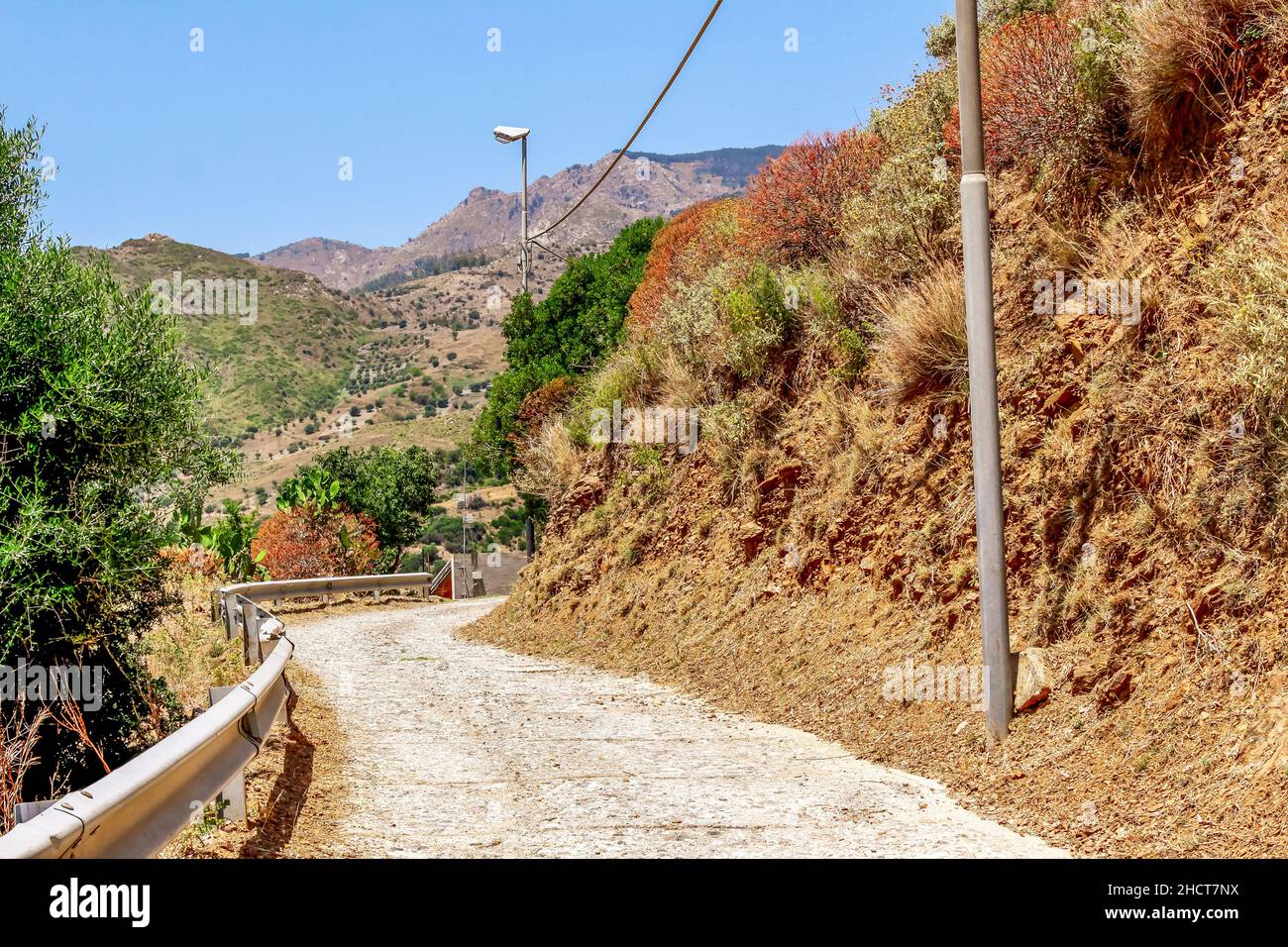 The Fiumara (river) of Amendolea in the Aspromonte National Park with ...