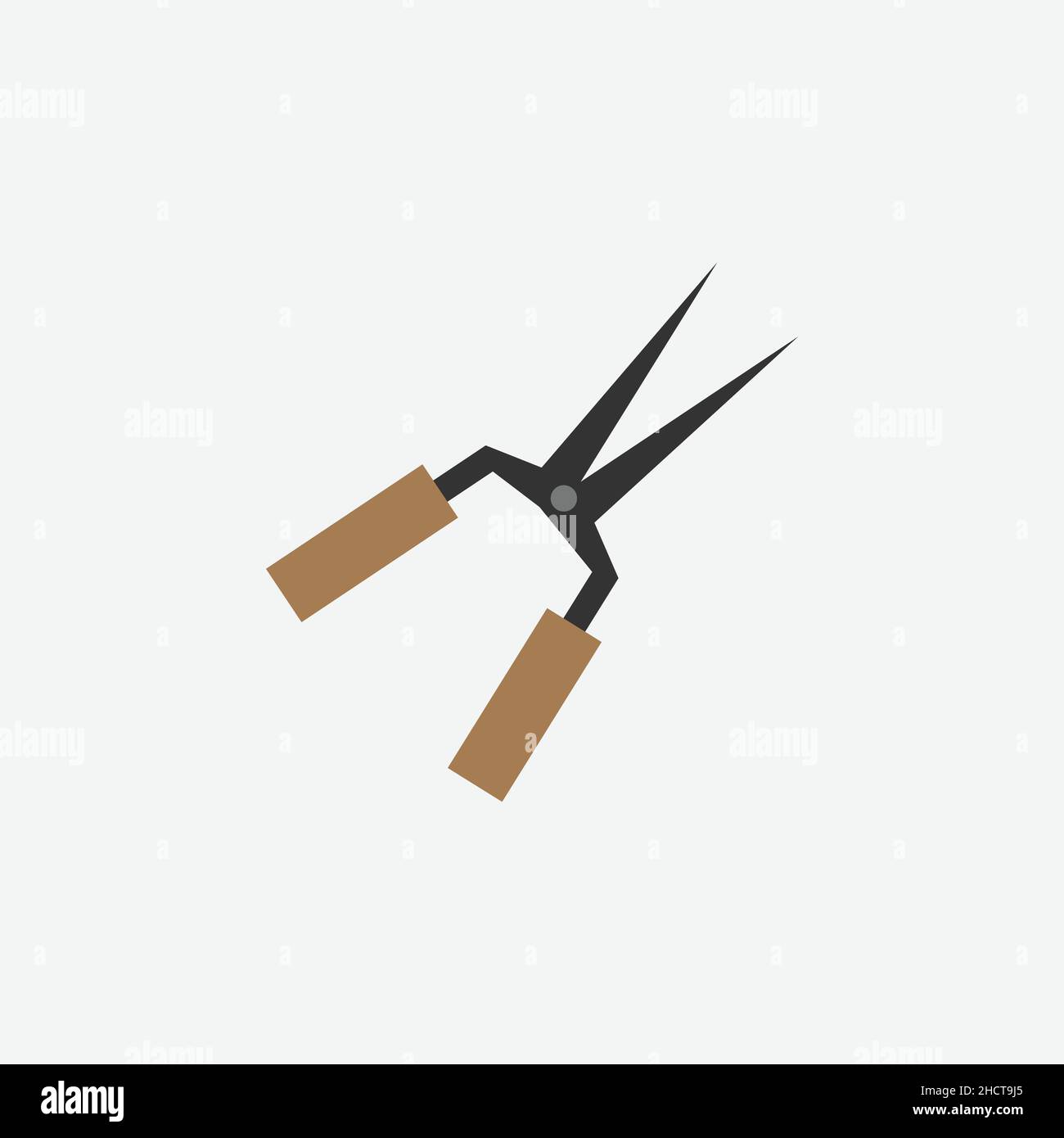 Steel Shear icon, flat style. - Vector Stock Vector Image & Art - Alamy