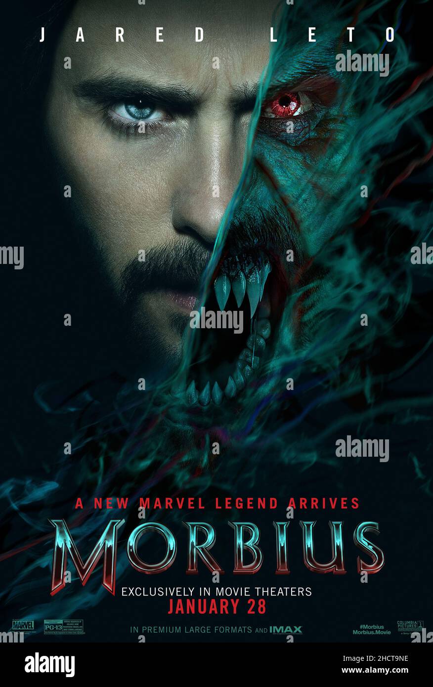JARED LETO in MORBIUS (2022), directed by DANIEL ESPINOSA. Credit ...
