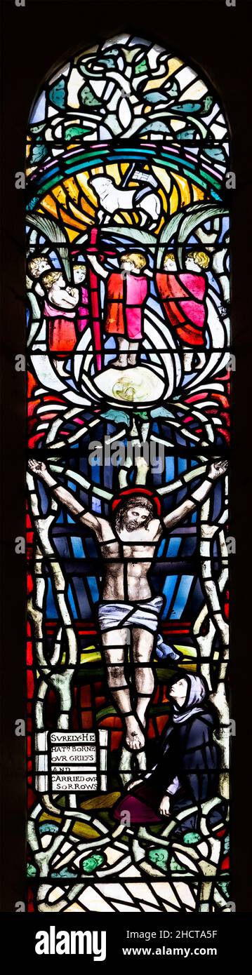 Stained glass window Arts and Craft artwork by Mary Lowndes, Lamarsh ...