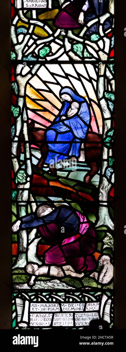 Stained glass window Arts and Craft artwork by Mary Lowndes, Lamarsh ...