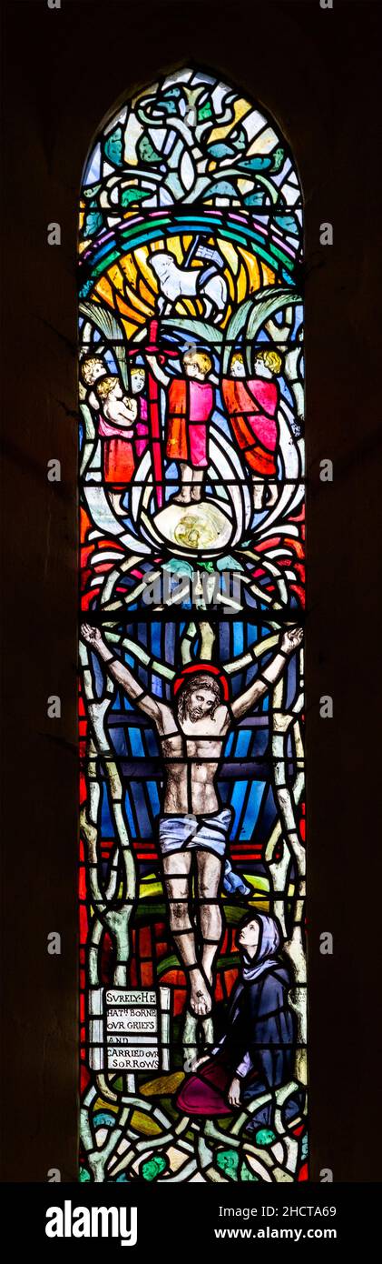 Stained glass window Arts and Craft artwork by Mary Lowndes, Lamarsh ...
