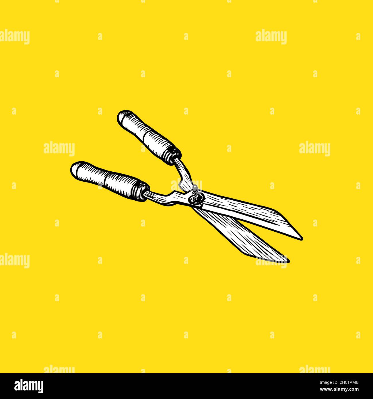 Steel Shear icon by firtinali, sketch and vintage style. - Vector Stock ...