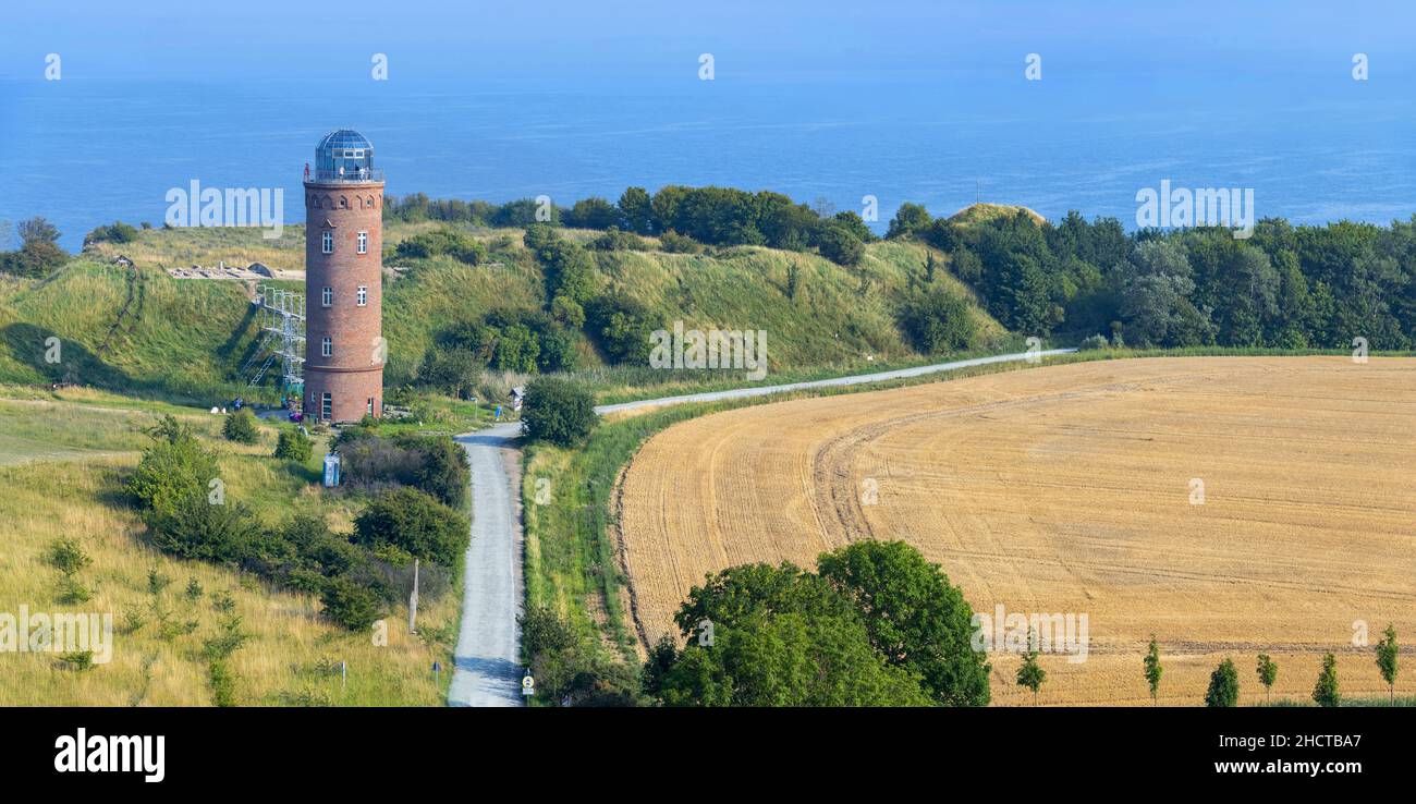 Peilturm lighthouse on the Arkona Cape, Germany Stock Photo - Alamy