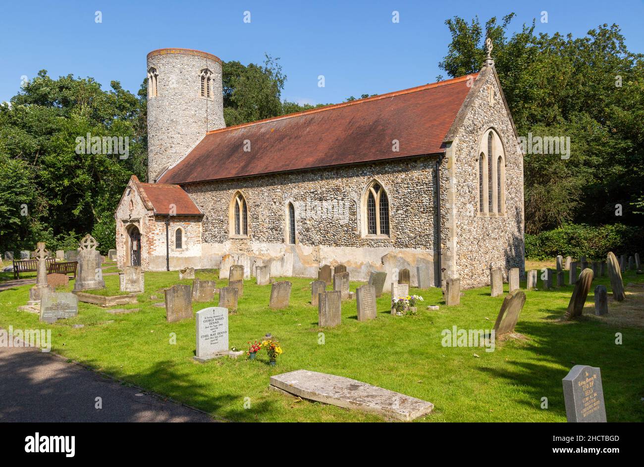 Village parish church of Saint Peter, Gunton, Suffolk, England, UK ...