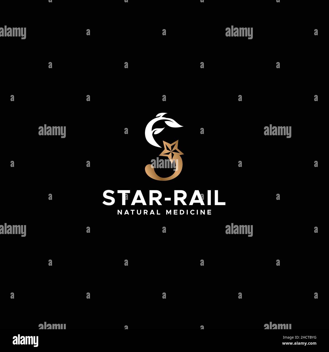 Minimalist design STAR RAIL health logo design Stock Vector Image & Art ...